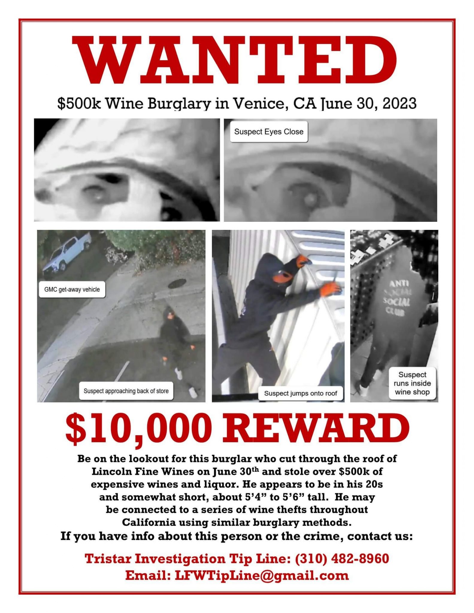 NEW WANTED POSTER RELEASED BY TRISTAR INVESTIGATION - Tristar Investigation